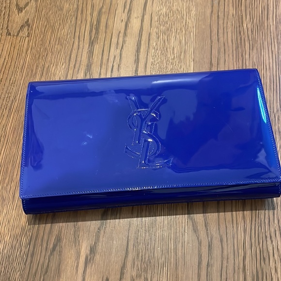 Yves Saint Laurent | Bags | Ysl Saint Laurent Belle De Jour Cobalt Blue ...